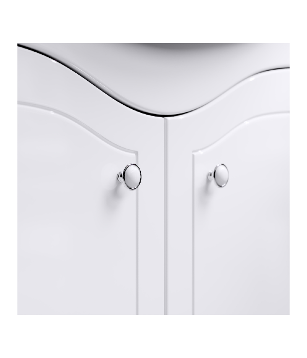 Тумба с раковиной AQWELLA Franchesca 75 напольная белый глянец FR0107+4620008197470 ЛДСП/МДФ ...