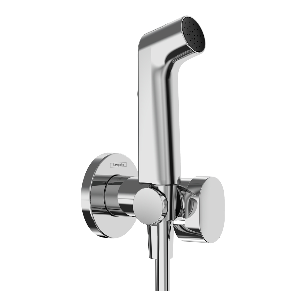 Встраиваемый смеситель с гигиеническим душем Hansgrohe Bidette 29232000 ...