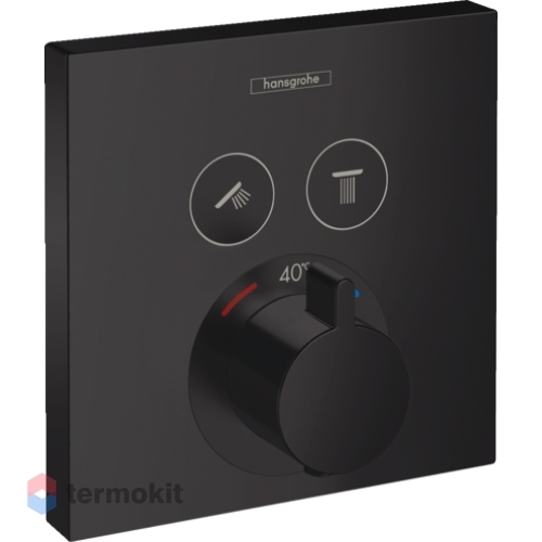 Термостат скрытого монтажа Hansgrohe ShowerSelect черный матовый ...