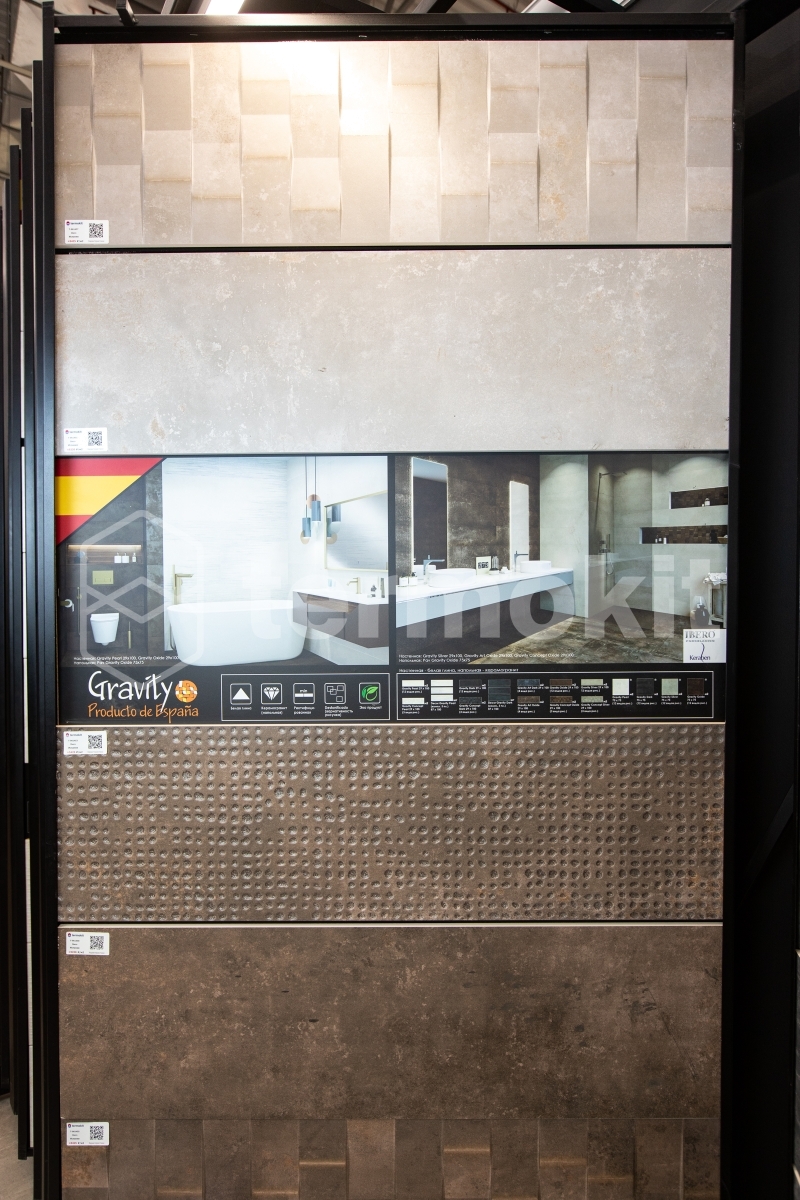 Керамическая плитка Ibero Gravity Concept Silver настенная 29х100 (артикул: Т-961457) купить в ...