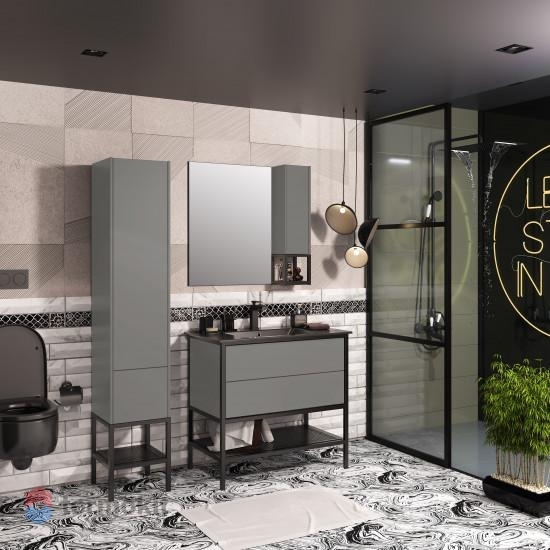 Тумба под раковину напольная Opadiris Треви 90 напольная серый 00-00003872 МДФ (артикул: 00 ...