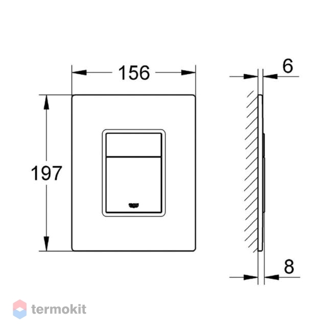 Система инсталляции для унитаза GROHE Rapid SL с панелью смыва Skate ...