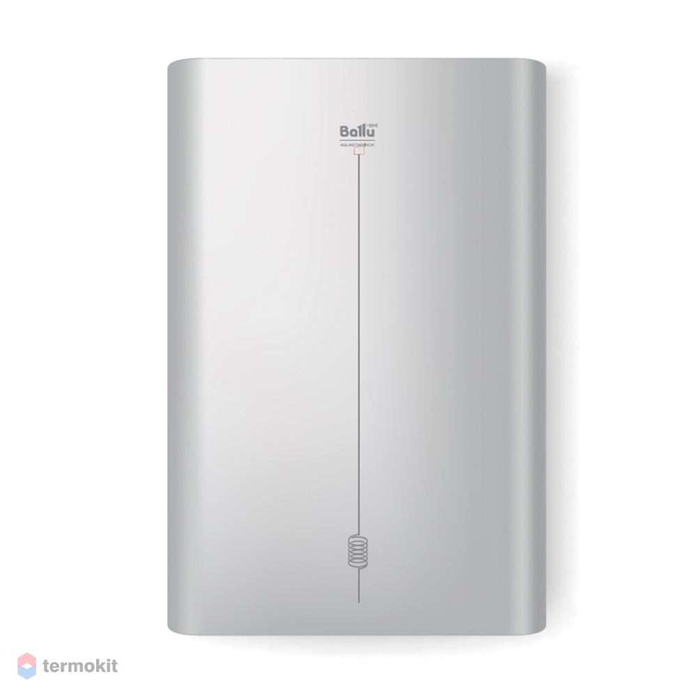 Бойлер косвенного нагрева Ballu AQUASTAR INOX ASWX-F 100.1 METALLIC настенный, сухой ТЭН ...