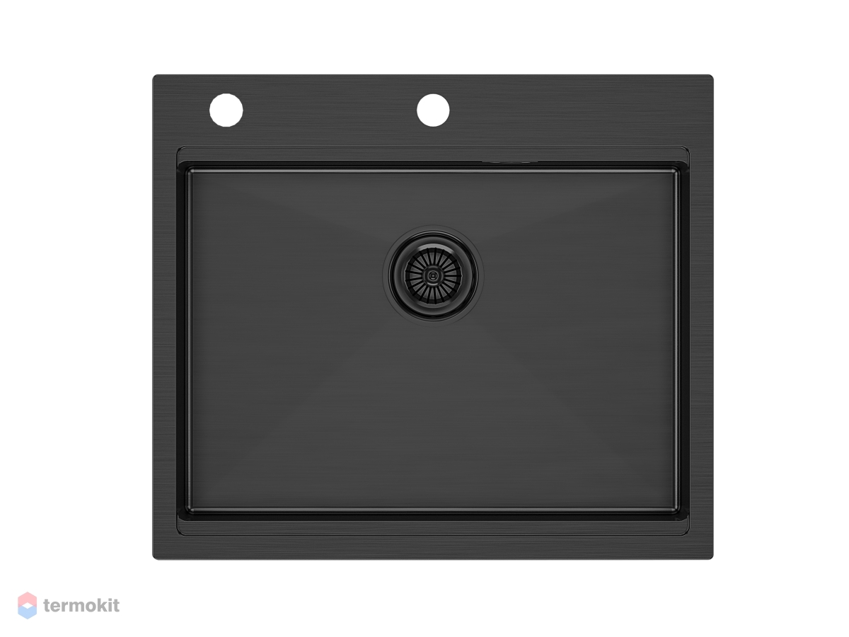 Мойка для кухни Paulmark BRIM-PRO вороненая сталь PM705951-GM (артикул ...