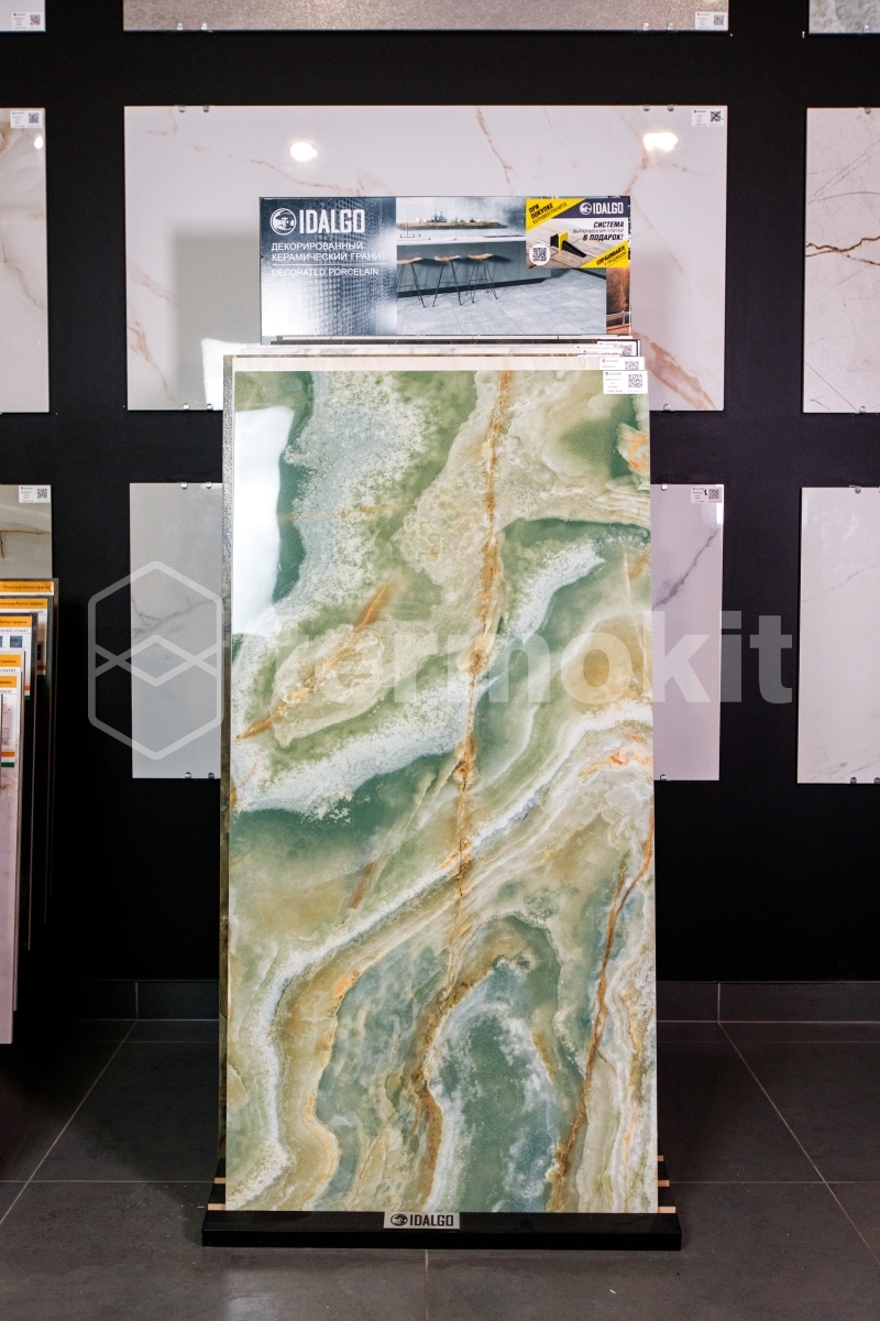 Керамогранит Ava Onice Iride Giada Lapp. Rett. 60х120 (артикул: Т ...