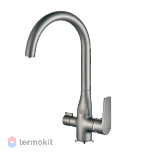 Смеситель для кухни Haiba пепельный HB76533-3 (артикул: HB76533-3) купить в Москве по цене 8 359 ...