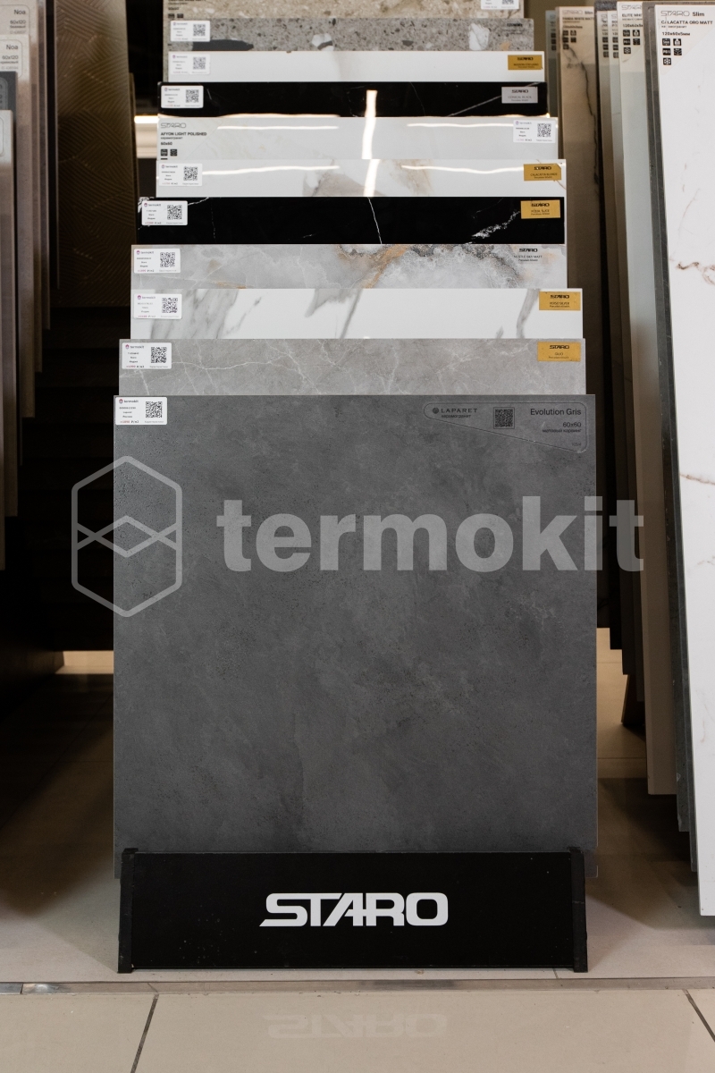 Керамогранит Laparet Evolution Gris серый SG603820R 60х60 Матовый Карвинг (артикул: Т-984140 ...