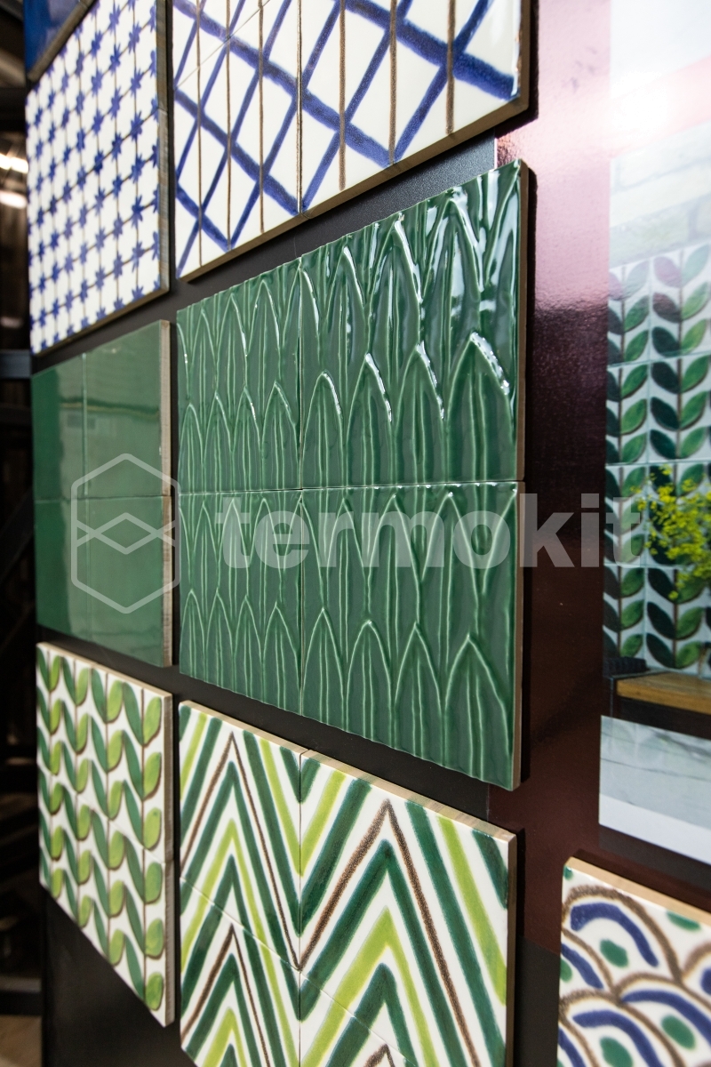 Керамогранит Ragno Sol Struttura Foglia Verde 3D (R9RE) 15x15 (артикул ...