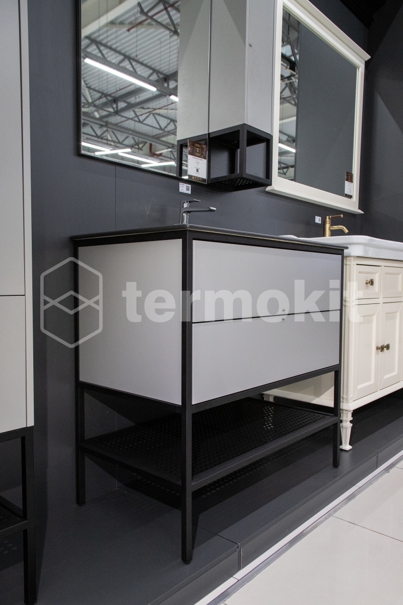 Тумба под раковину напольная Opadiris Треви 90 напольная серый 00-00003872 МДФ (артикул: 00 ...