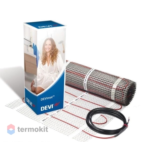 Нагревательный мат DEVImat на основе двухжильного кабеля DTIF-150 150 - 1,0 кв. м. (артикул ...