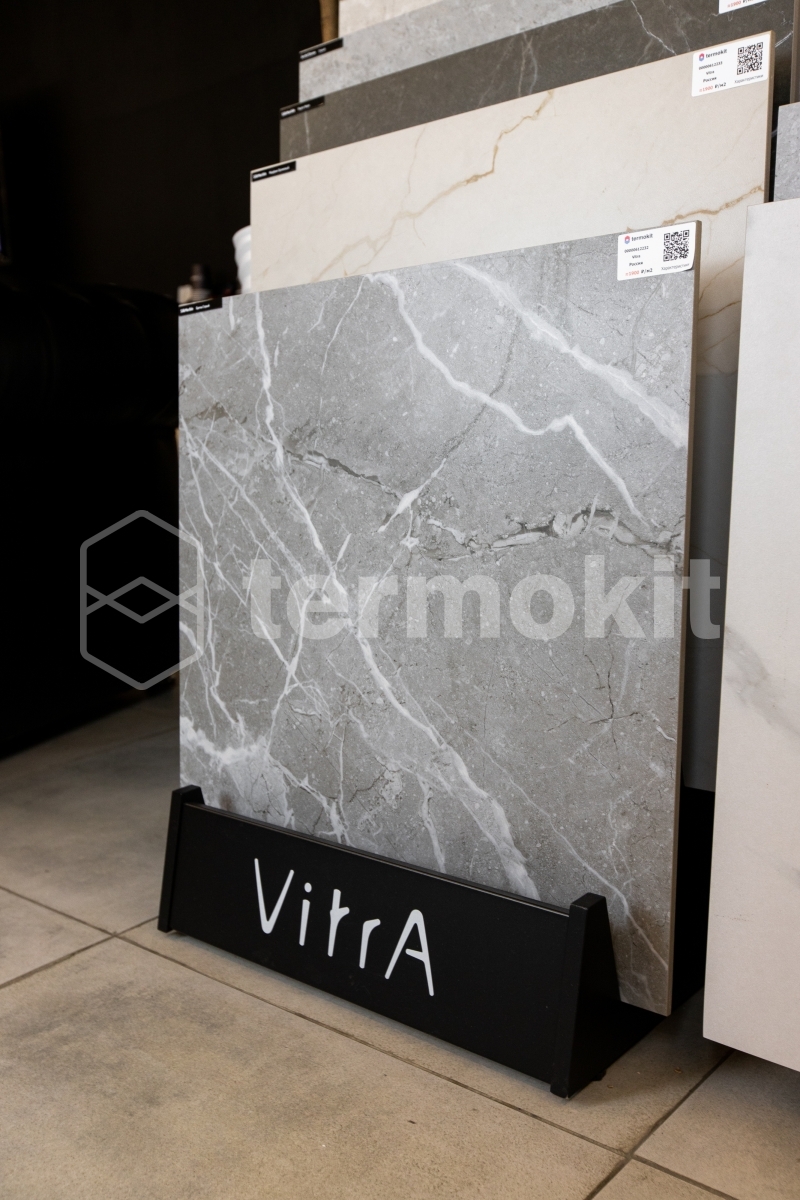 Керамогранит Vitra SilkMarble K947791R0001VTET Бреча Серый Матовый R9 Рект 60x60 (артикул: Т ...