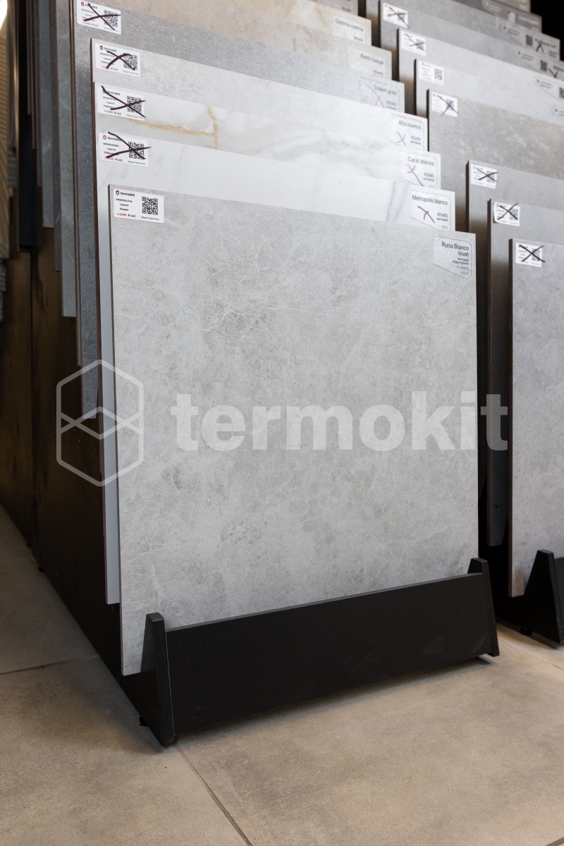 Керамогранит Laparet Runa Bianco светло-серый 60х60 Матовый Структурный (артикул: Т-979300 ...