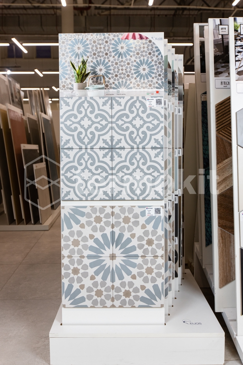 Керамогранит Elios Deco Anthology Original B Light Blue декор 20x20 ...