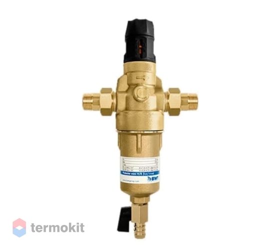 Фильтр механической очистки BWT Protector mini H/R HWS 1/2 для горячей воды, с редуктором ...